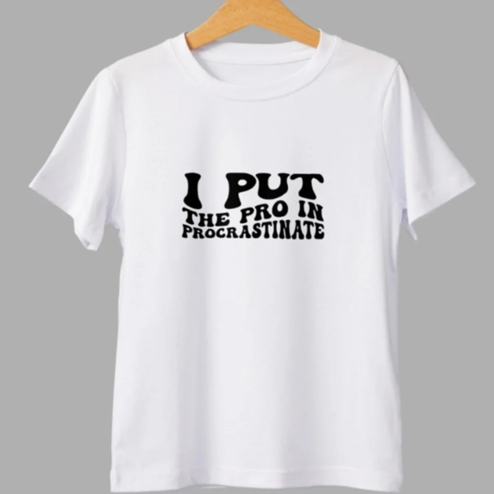 Hand Crafted | Tops | I Put The Pro In Procraste T Shirt | Poshmark